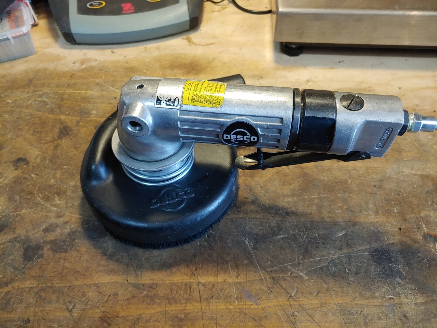 Desco Mfg 5" Angle Air Die Grinder 11000 RPM with Aluminum Dust Shroud ...