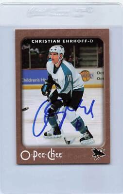 2006/07 OPC #410 Christian Ehrhoff Sharks Signed Auto *H5544 | eBay
