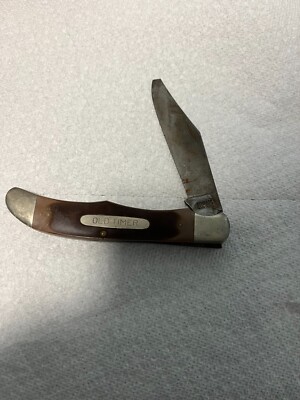 Vintage Schrade Old Timer 1250T Lock Back Pocket Knife Broken Tip | eBay