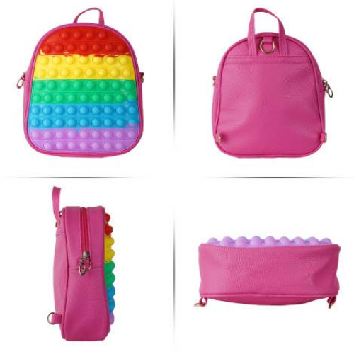 Pop It Backpack For Girls, Pop it Purse or bag for kids with adjustable ...