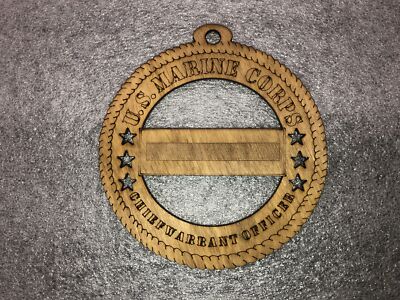 Marine Corps Officer Rank Insignia CHIEF WARRANT OFFICER CWO5 wooden ...