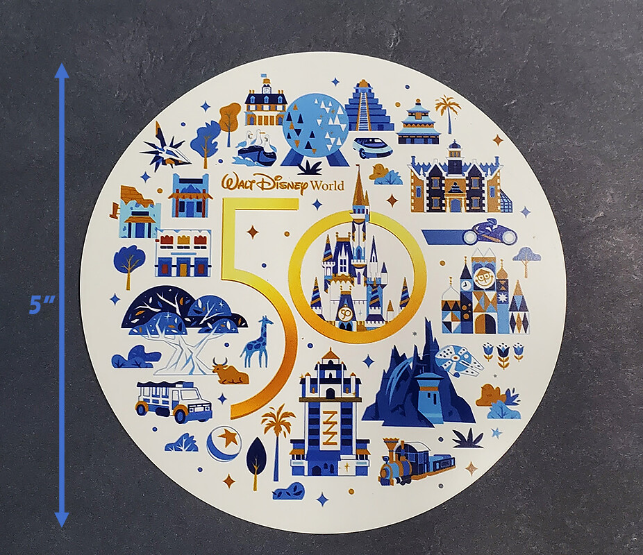 Walt Disney World 50th Anniversary Most Magical Celebration 5" BIG ...