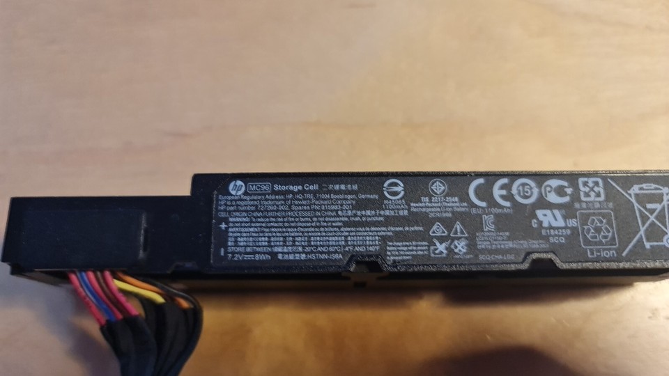 Genuine MC96 871264-001 HP 96W SMART STORAGE BATTERY FOR DL ML SL ...