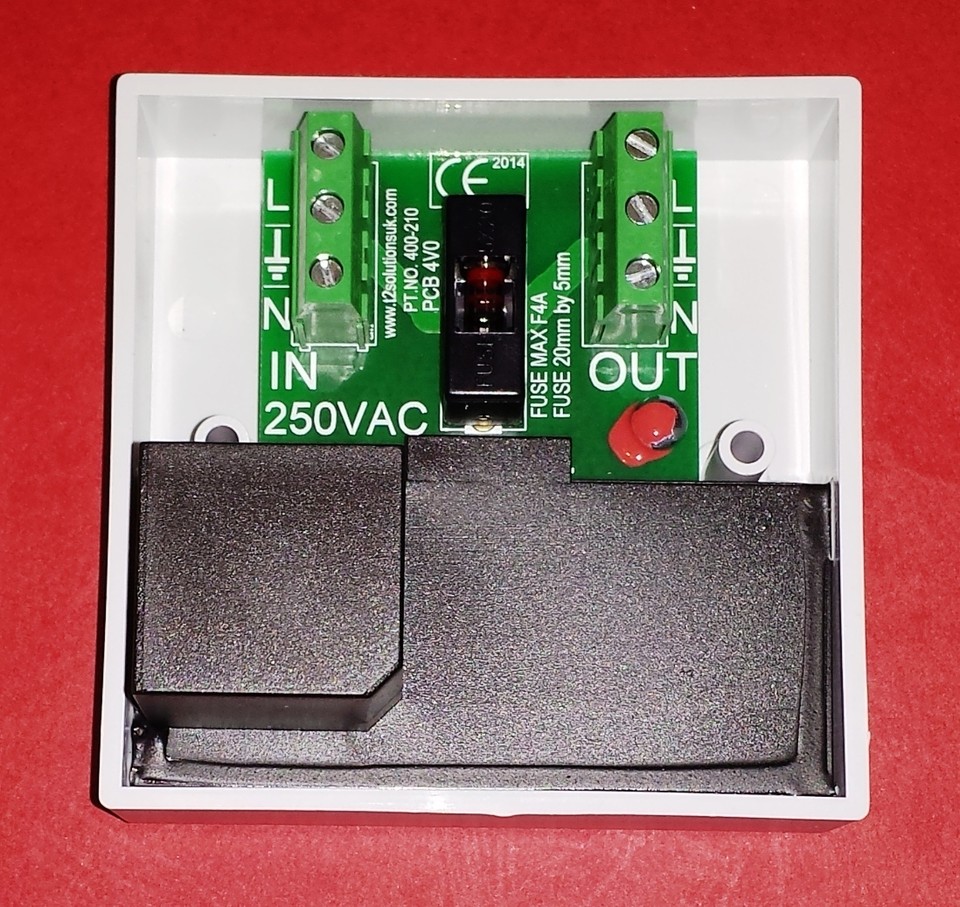 Fire Alarm Mains Isolation Key Switch Fused Spur BS5839 in WHITE Fire ...