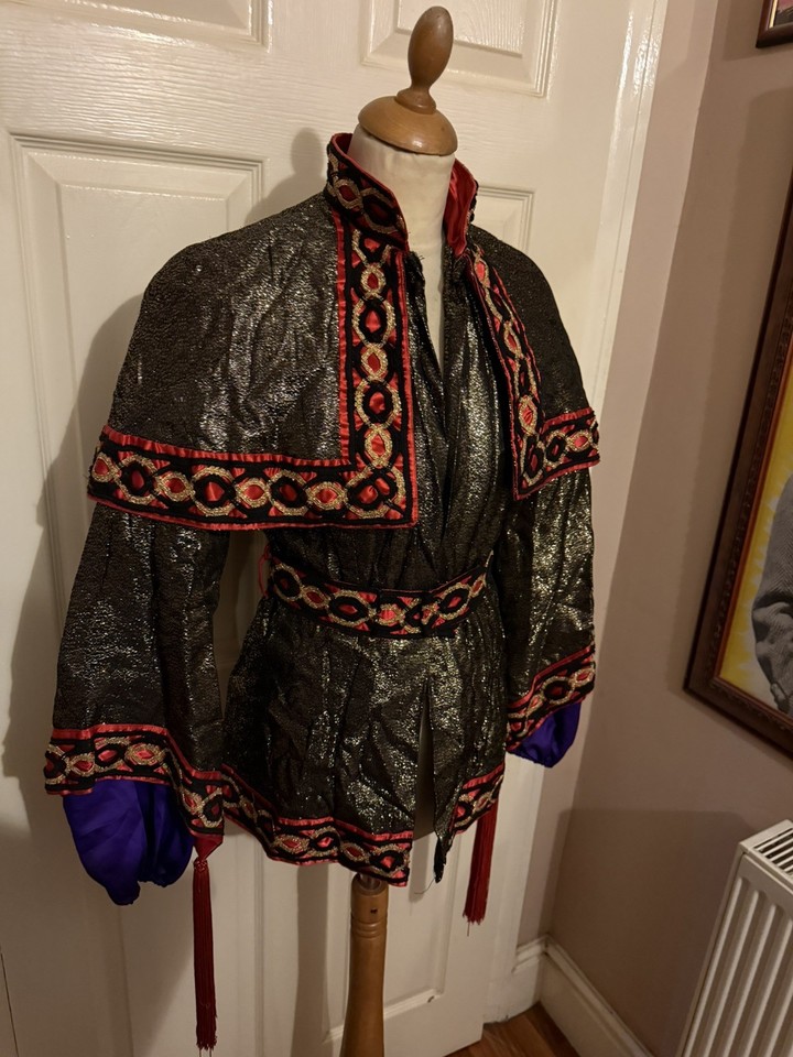 GOLD PANTOMIME COSTUME PRINCE TUNIC PANTO BY TRENDS THEATRE THEATRICAL ...