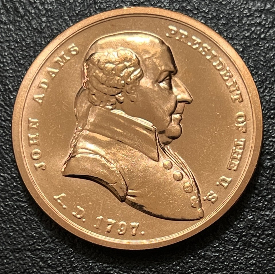 President John Adams Peace and Friendship Vintage USA Token Medal | eBay