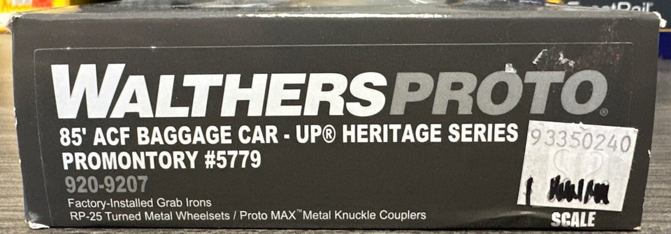 Walthers PROTO 920-18205 85’ ACF Baggage Car UP Heritage Promontory ...