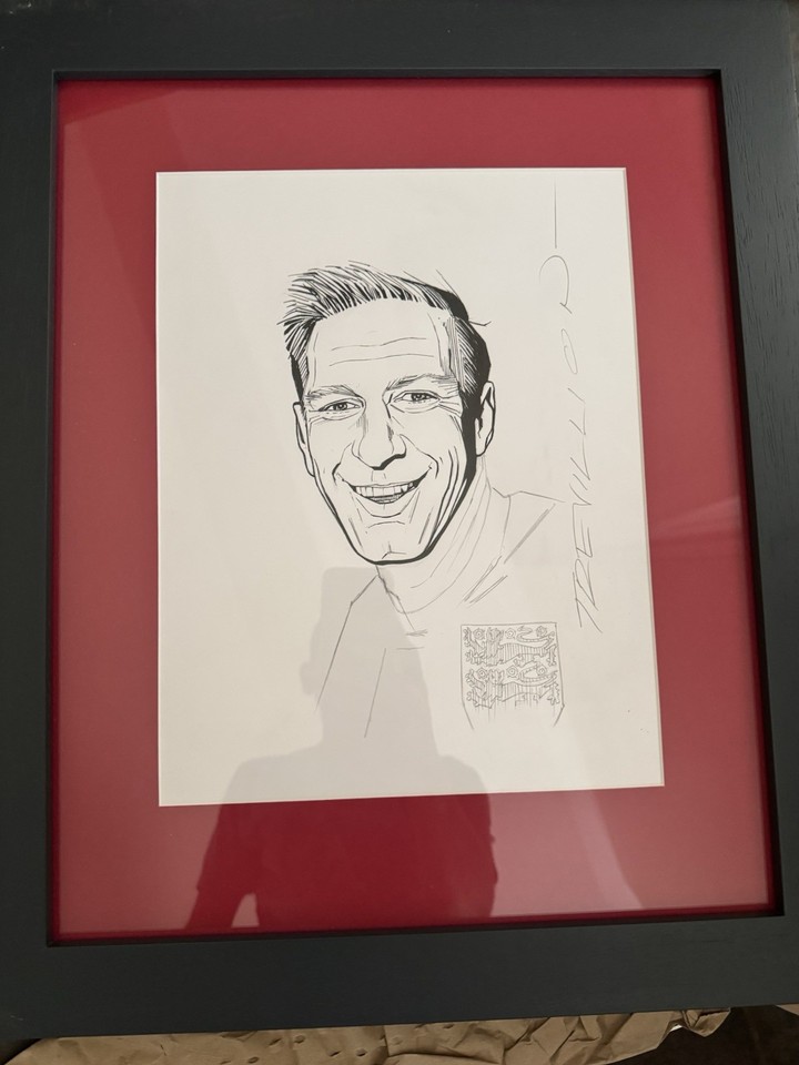 Paul Trevillion portrait for the Football Walk of Fame Jack Charlton | eBay