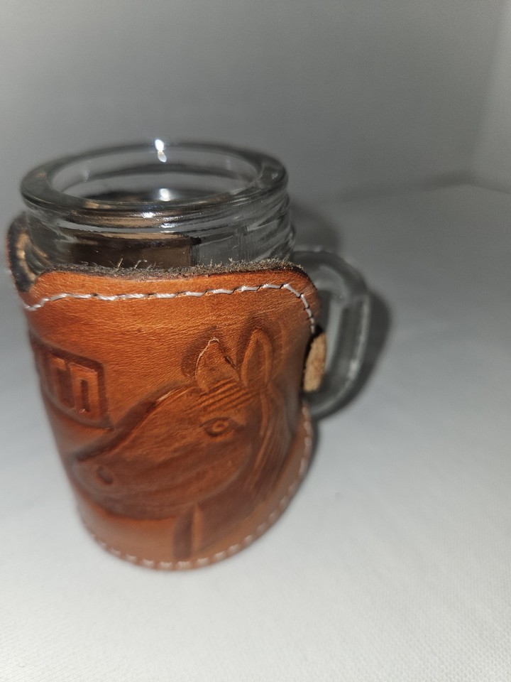 Leather Mini Mug Shot Glass | eBay