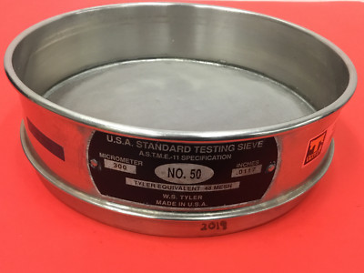 W.S.Tyler - No. 50 - Standard Testing Sieve - 300 Micrometer - Inches ...