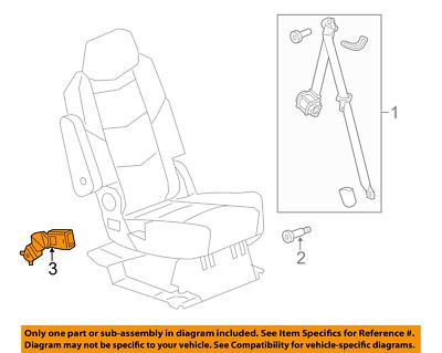 GM OEM Rear Seat Belts-Buckle End 19352664 | eBay