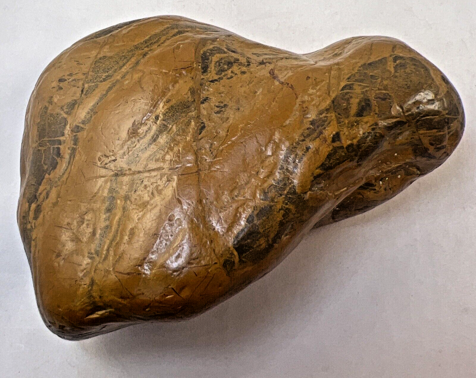 Yellow Jasper WYO Banded Iron Tiger Ironstone GENESIS Mormon Seer Stone ...