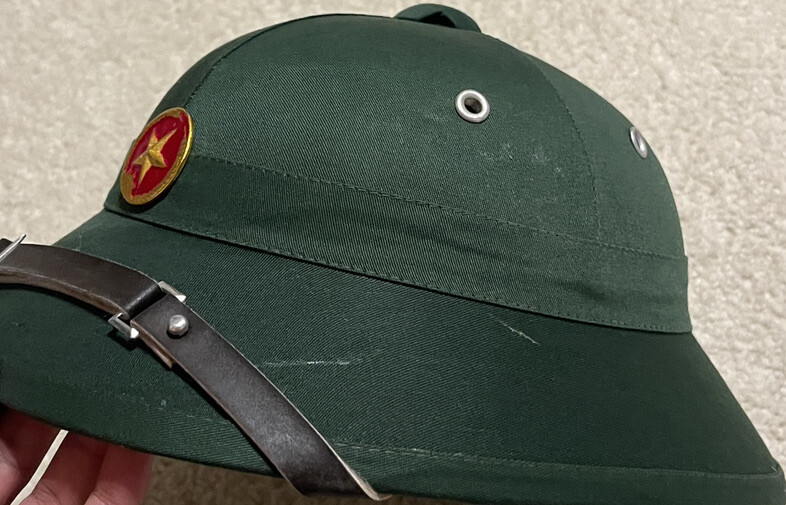 Original Vietnamese Pith Helmet Hanoi Vietnam War Viet Cong Hat BRAND ...