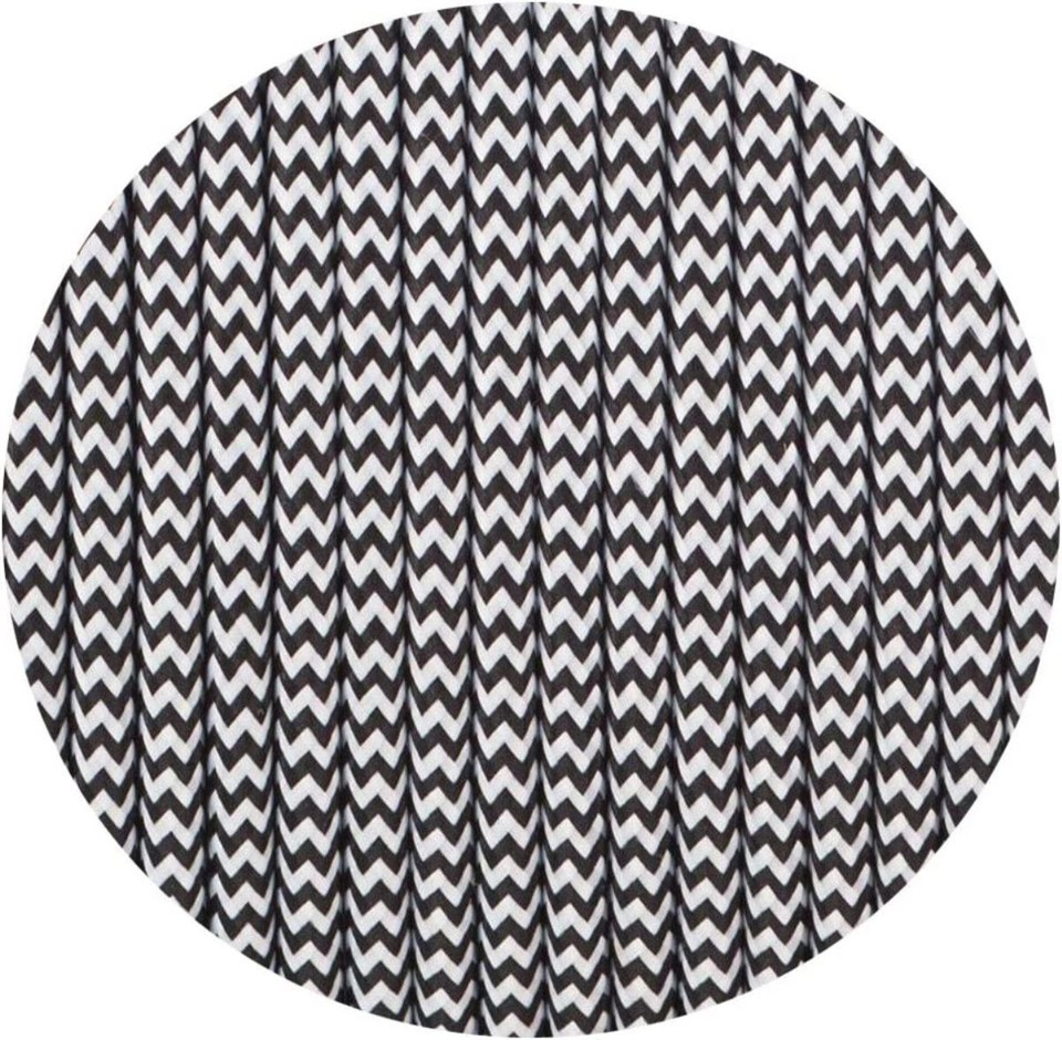 2/3 Core Twisted Braided Fabric Cables Vintage Style Coloured Wire Lamp ...