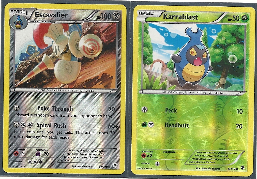 Pokemon Escavalier Card