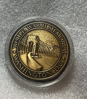 WWII Memorial Challenge Coin In Protective Case | eBay