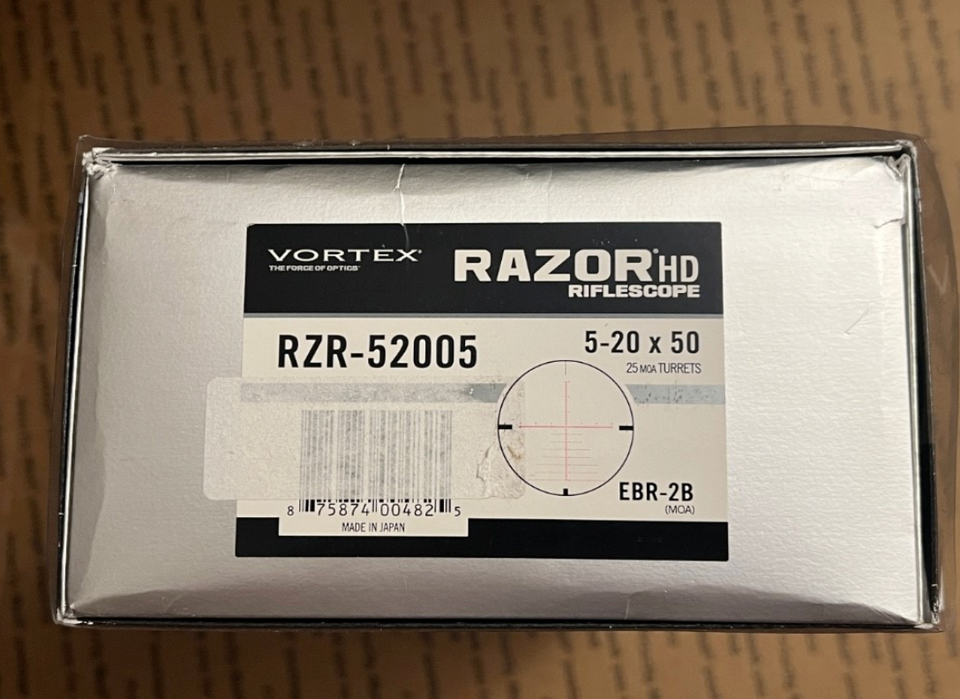 Vortex Razor HD 5-20X50 EBR-2B New in Package RZR-52005 | eBay