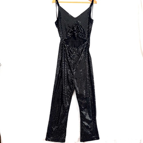 VALFRE Bianca Sequin Disco Ribbon Velvet Strap Party Holiday Cut Out ...