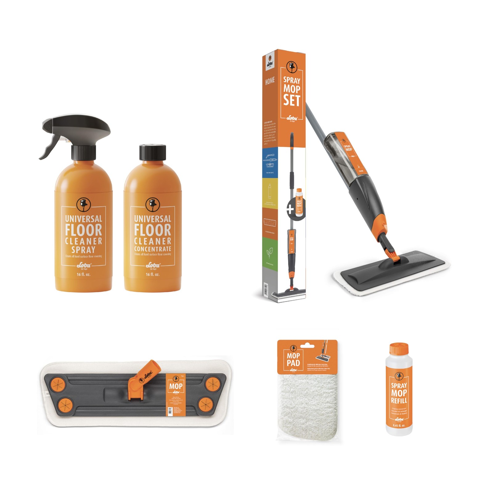 Spray Mop Set | Starter Kit | Great for All Hard-Surface Floor Covering ...