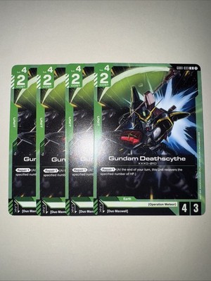 GD01-033 Gundam Deathscythe X4 Playset Gundam TCG CCG English Card Game | eBay UK