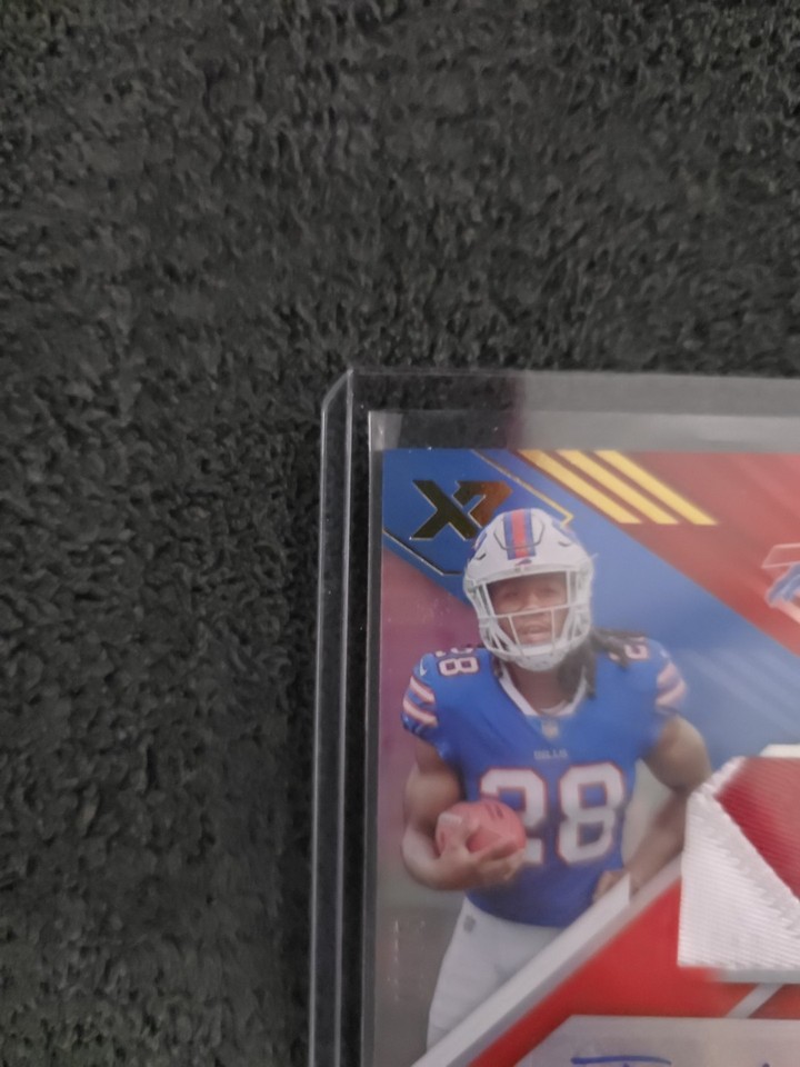 2022 Panini XR -Rookie Swatch Autographs James Cook #RSA-JC Red /75(AU ...