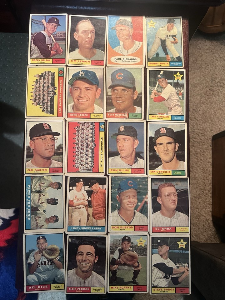 1961 Baseball Card Lot 92 Cards | eBay