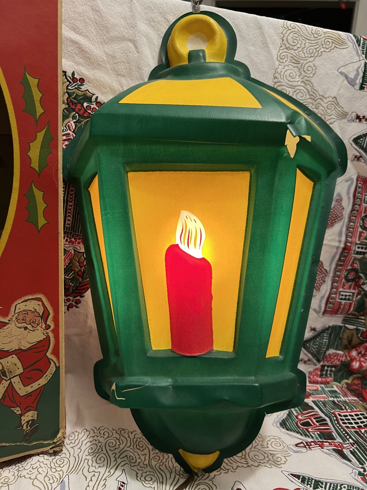 VINTAGE/PARAMOUNT ILLUMINATED PLAQUE/CHRISTMAS/NO.165/LAMPPOST/VACUFORM ...