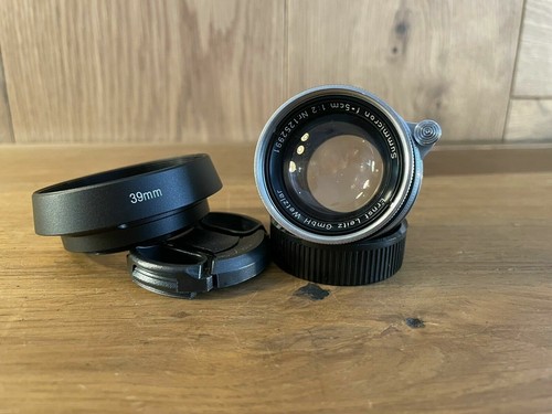 *Exc+5 : S/N 1252xxx* Leica Summicron 50mm 5cm F/2 Collapsible Lens LTM ...