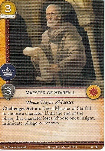 3 x Maester of Starfall AGoT LCG 2.0 Game of Thrones No Middle Ground ...