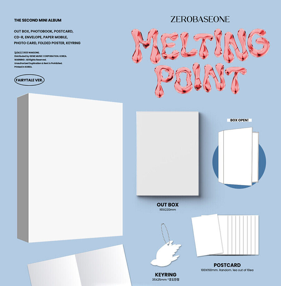 ZEROBASEONE [MELTING POINT] 2nd Mini Album CD+PhotoBook+Card+PreOrder ...