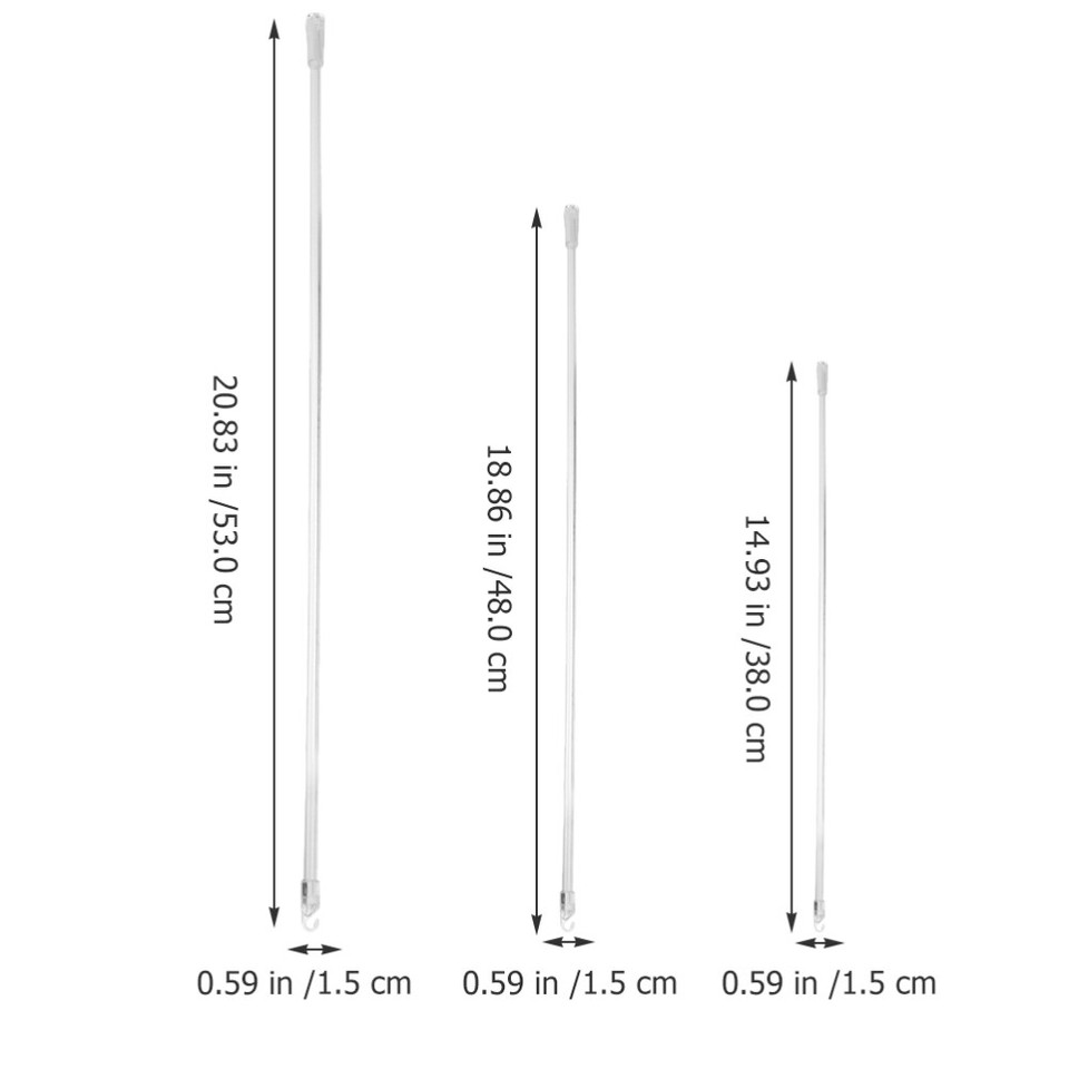 3PCS Blind Wand Vertical Blinds Window Blind Sticks Tilt Rod Blind ...