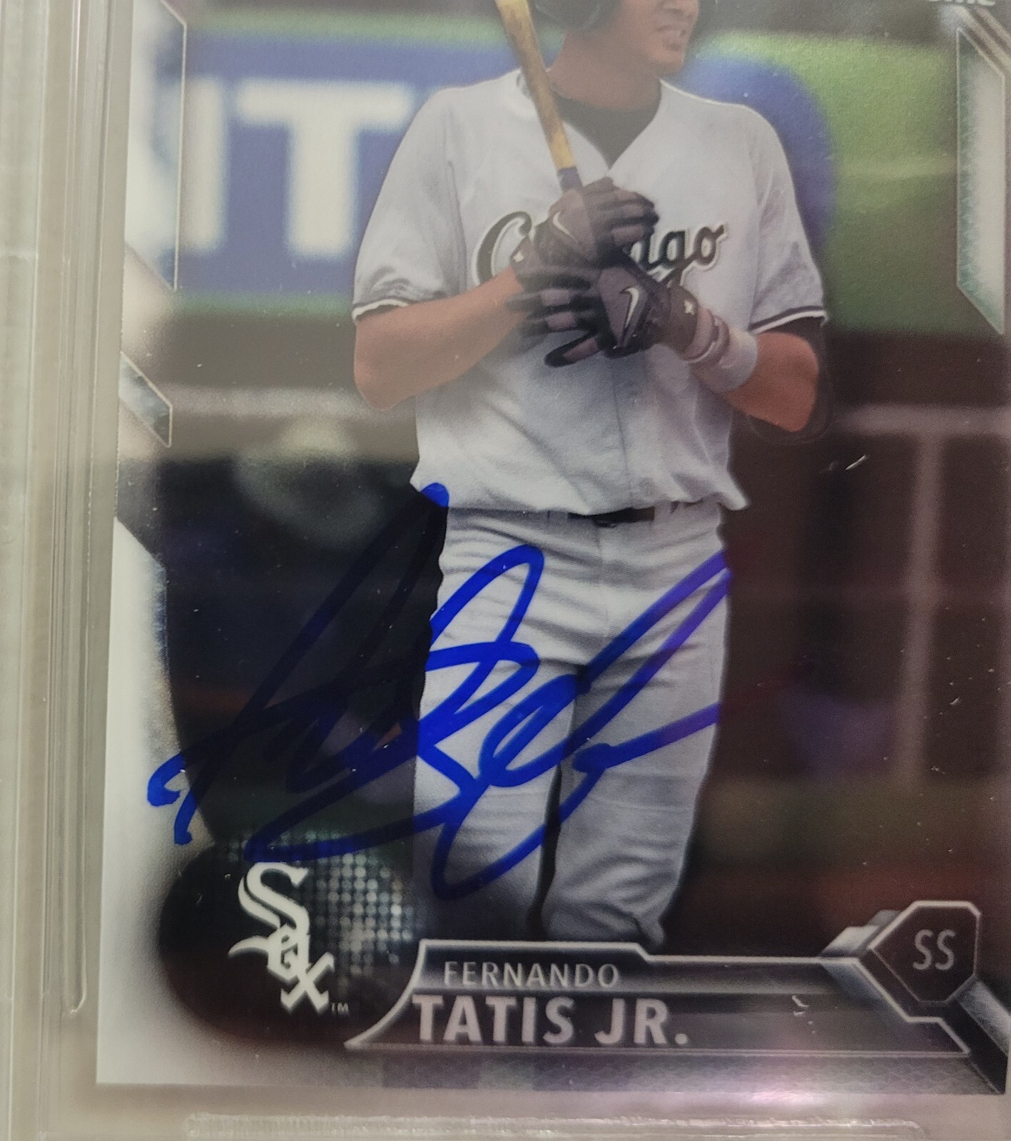 Fernando Tatis Jr. Signed 2016 1st Bowman Chrome Rookie Card Becket ...