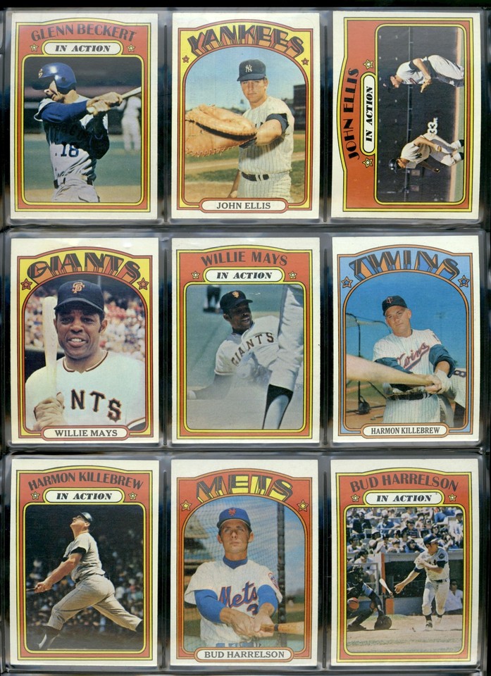 1972 Topps Baseball Complete Set 787 Aaron Mays Clemente Ryan Seaver ...
