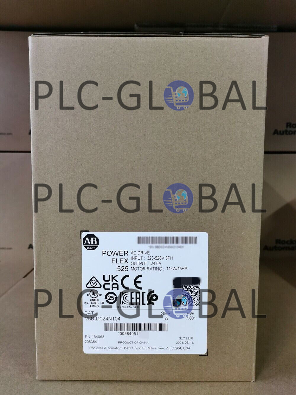 NEW Allen Bradley 25B-D024N104 /A 525 AC Drive 15HP Surplus SEALED ...