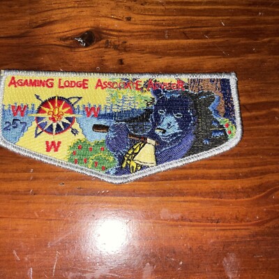 Agaming Lodge 257 OA Order of the Arrow Associate Advisor Patch YS2 ...