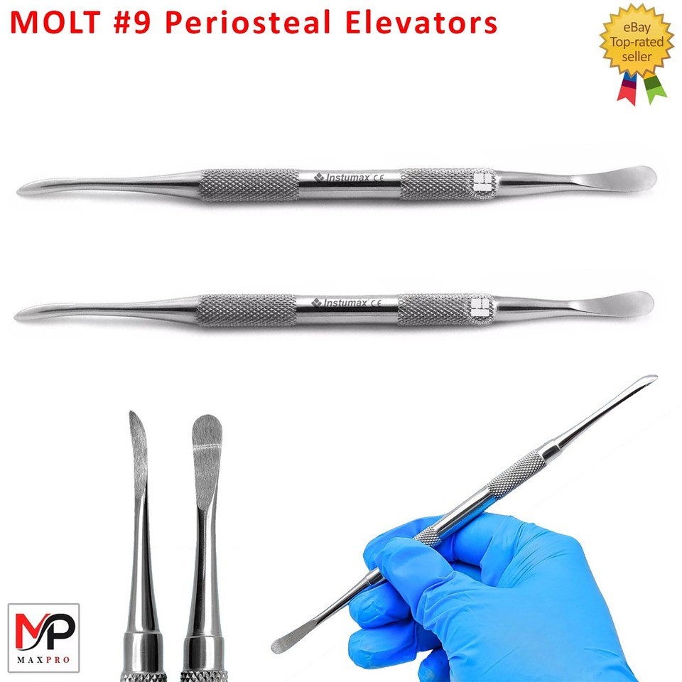 MOLT #9 Periosteal Elevators for Dental Flap Lifting & Bone Grafting ...