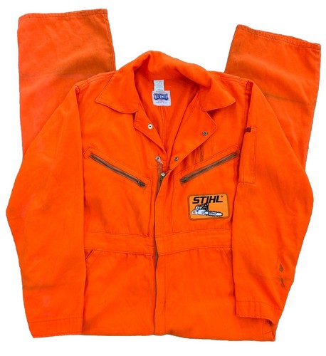 VTG Stihl Chainsaw Logging Farm Mechanic Work One Piece Suit Coveralls ...