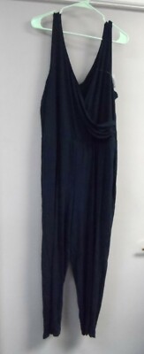 Adore Me Women's Solid Pattern Soft Cozy Romper 09471 Dark Sapphire 3X ...