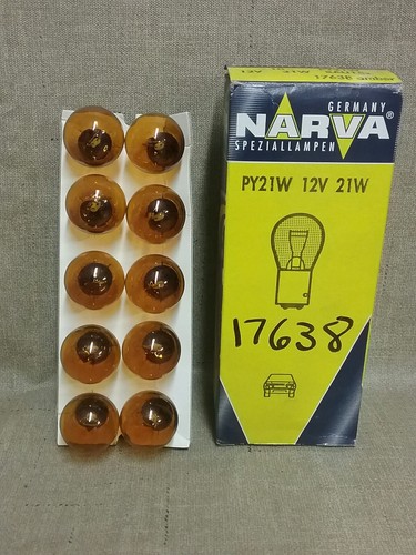 New Narva Globe Bulbs, Amber 17638 LOT OF 10 | eBay