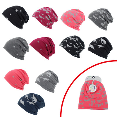 Antonio WINTER KIDS BEANIE REFLECTION MIX WITH FLEECE reflektierender ...