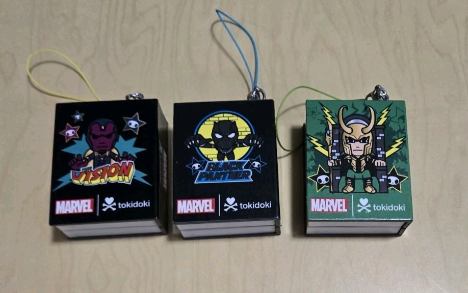 Loki, Vision, Black Panther - Tokidoki x Marvel Mini Book Set | eBay