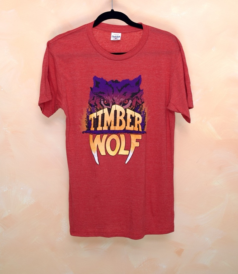 Vintage 80s/90s Timber Wolf T-Shirt – Worlds of Fun K… - Gem