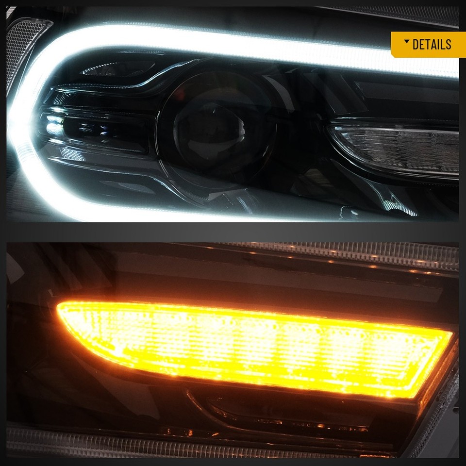 Upgrade LED RGB Multicolor DRL Projector Headlights For 2011-2014 Dodge ...