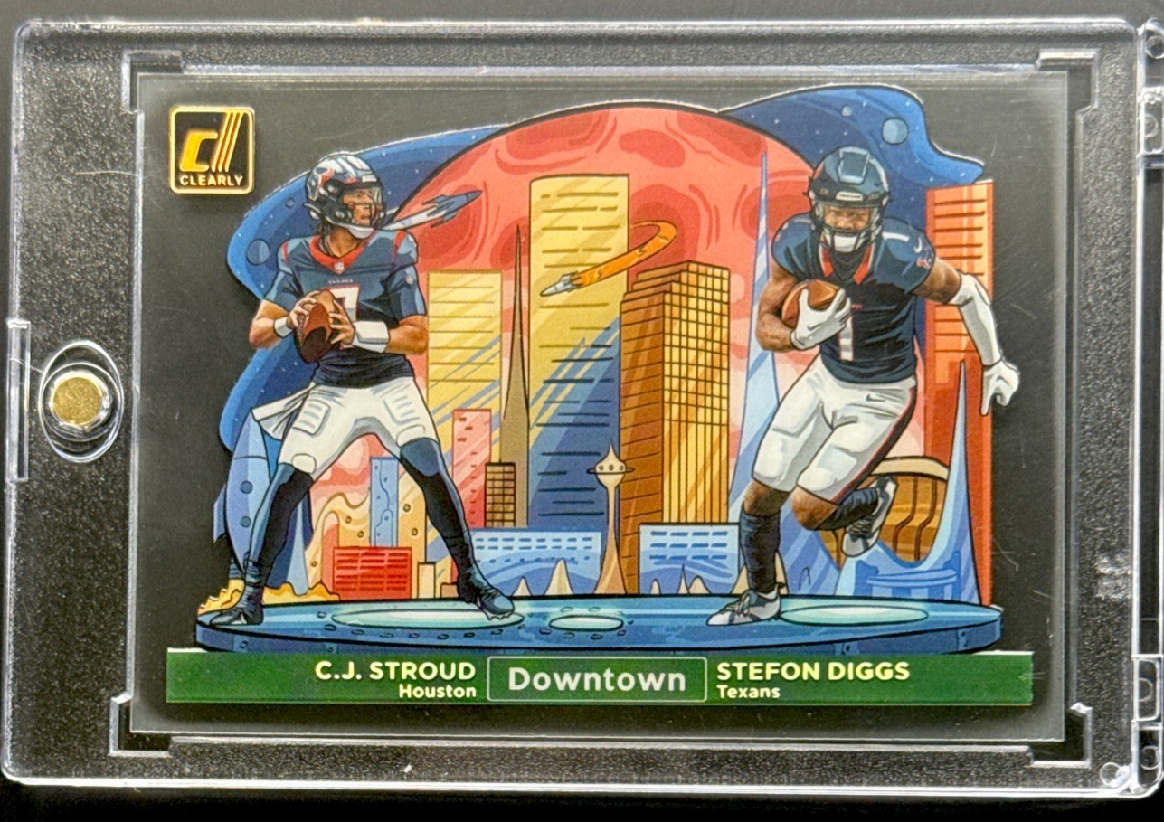 CJ Stroud & Stefon Diggs 2024 Clearly Donruss #5 Downtown Duos /(SSP ...