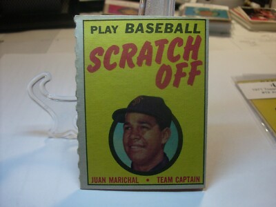 1971 Topps Scratch-Offs (RED) #12 - Juan Marichal - San Francisco ...