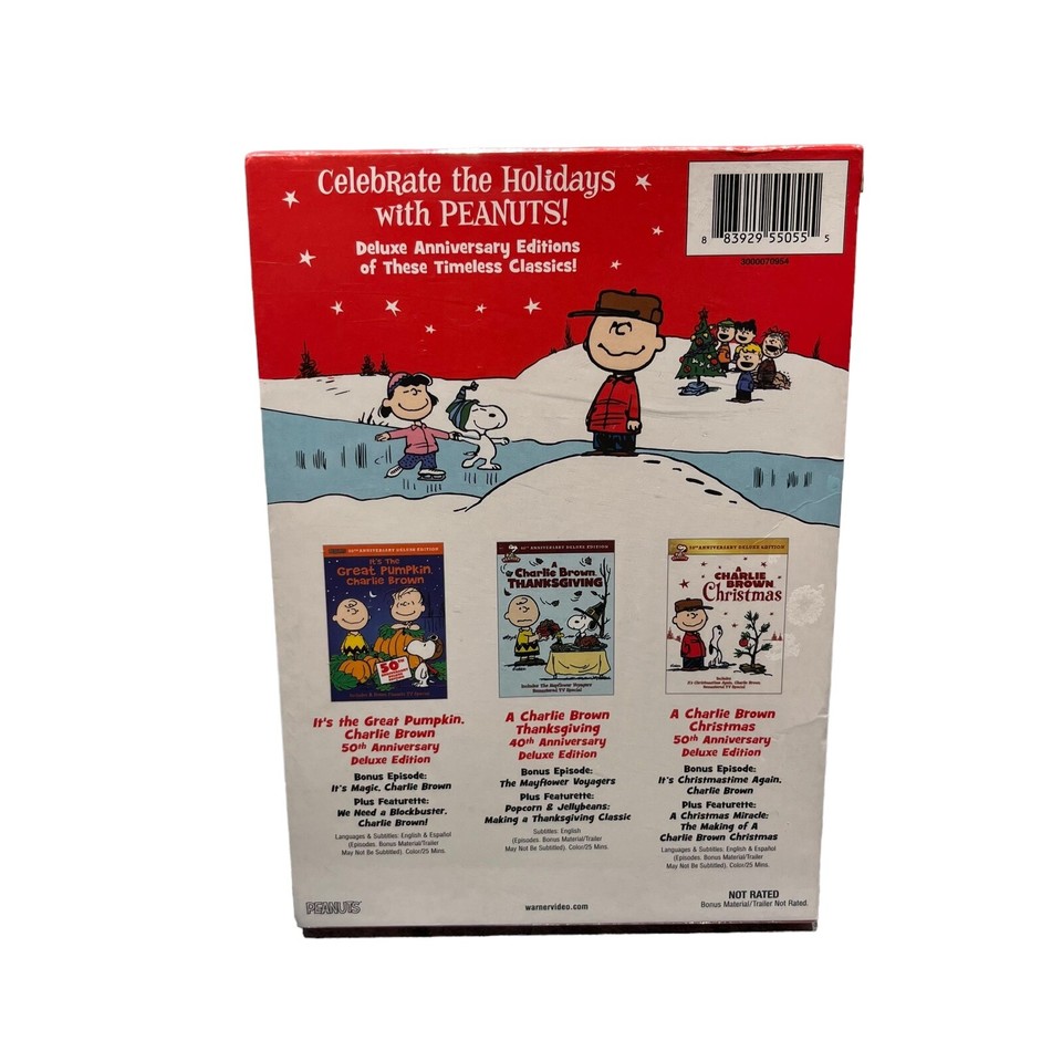 Peanuts Holiday Collection DVD 3-Disc Set, Anniversary Edition ...