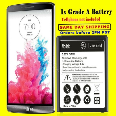 High Capacity 5970mAh Rechargeable Lithium Grade A Battery f LG G3 ...