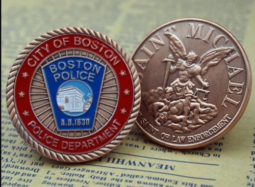 US City Boston Police Department Duty&Honor Saint Michael Challenge ...