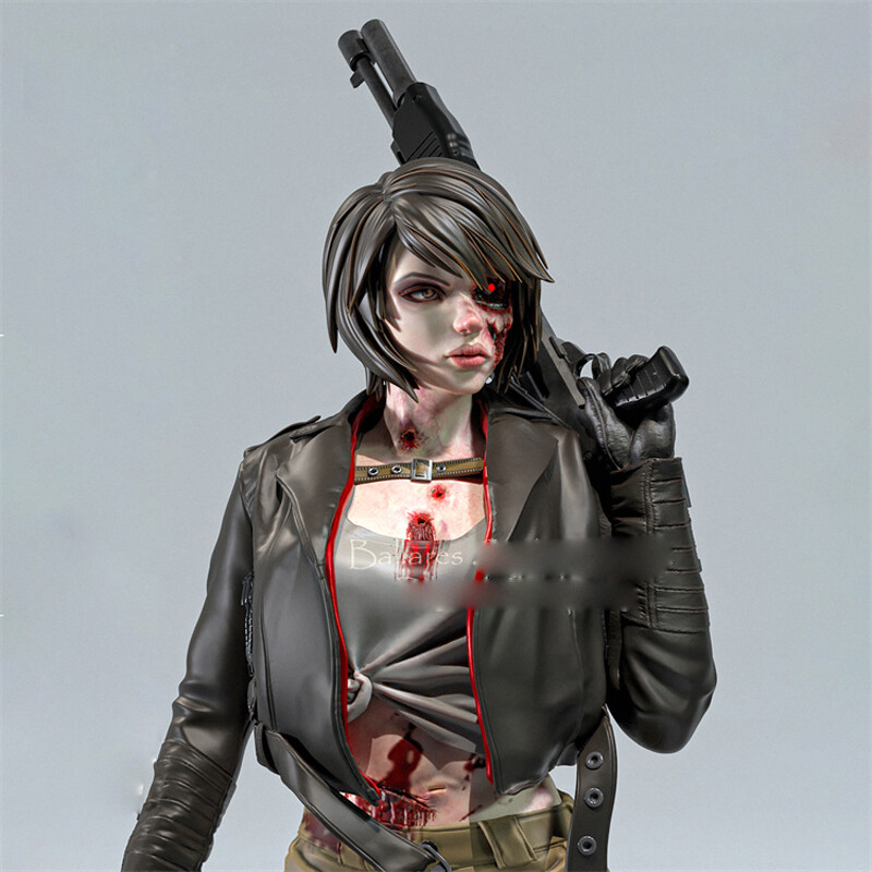 Female Terminator 3D Print Garage Kit Figure Model Kit Unpainted ...