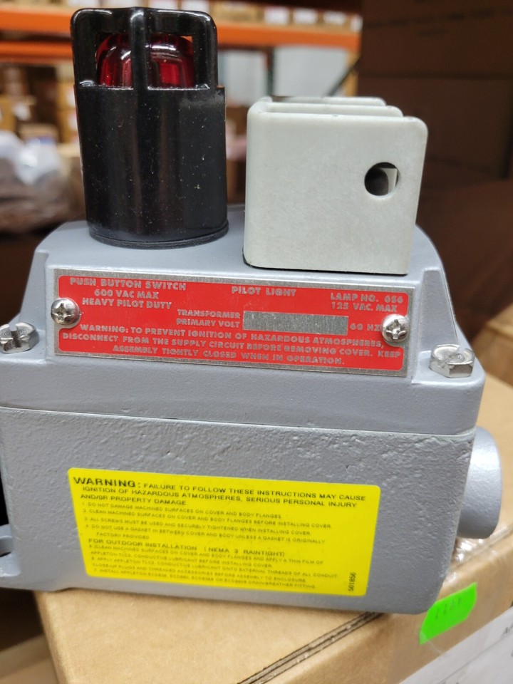 Appleton EFDB175J1U2 3/4 EFD Control Station Brand New Factory Sealed | eBay